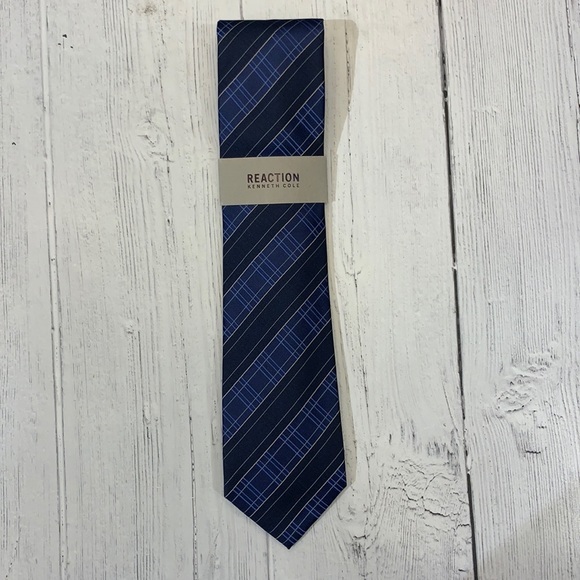 Kenneth Cole Reaction | Accessories | Kenneth Cole Blue Striped Check ...